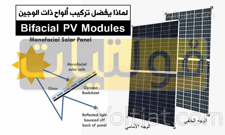 ما سبب أفضلية الألواح ثنائية الأوجه (Bifacial PV Modules) - فولتيات